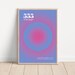 SET OF 3 Gradient Angel Numbers Print Set 444 555 666 - Etsy