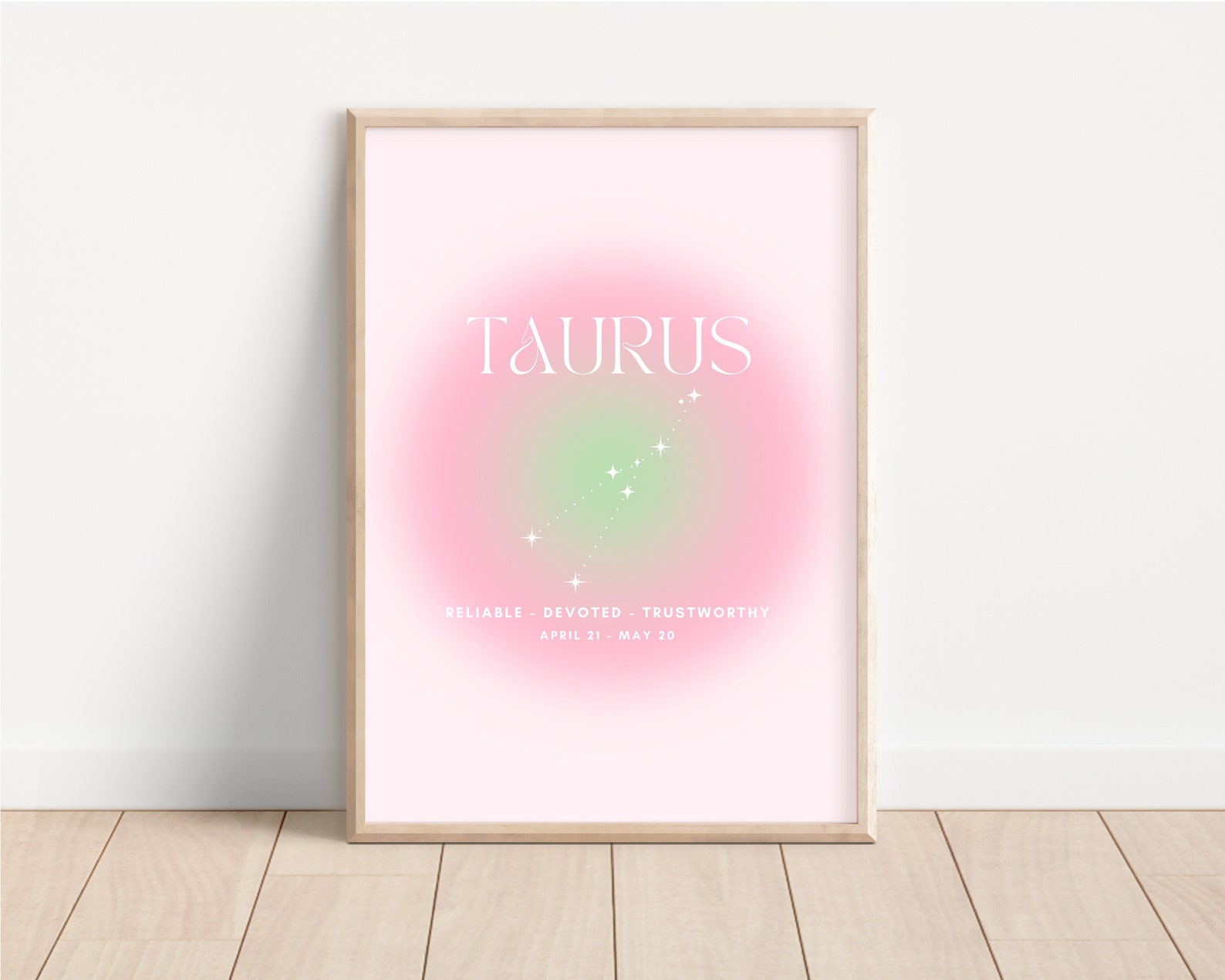 TAURUS Star Sign Instant Download Print Zodiac Art Printable - Etsy
