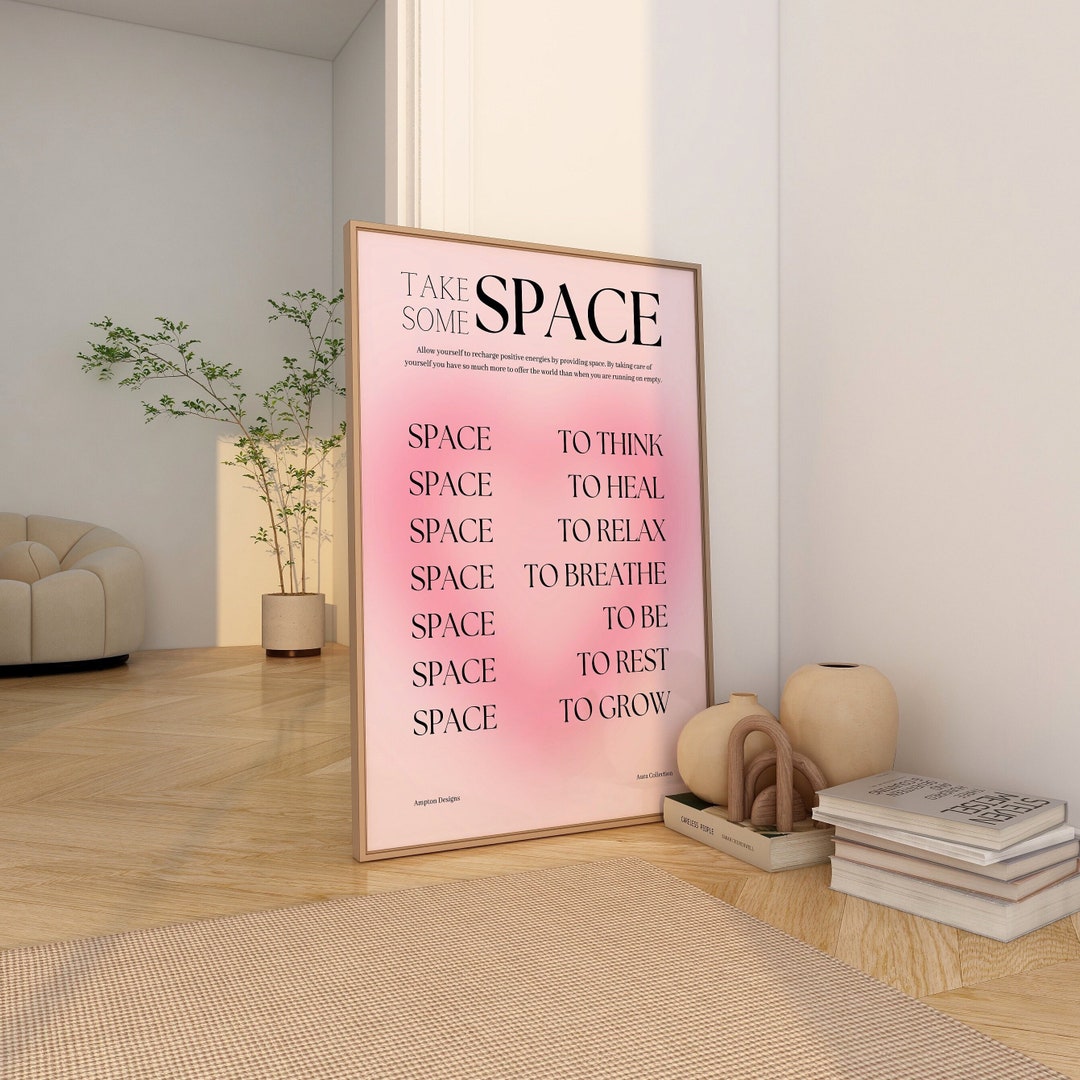 Spiritual Poster, Pastel Pink Poster, Gradient Poster, Affirmation ...