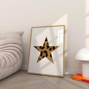 Cheetah Print, Leopard Wall Art, Trendy Y2K Cheetah Wall Art, Preppy ...