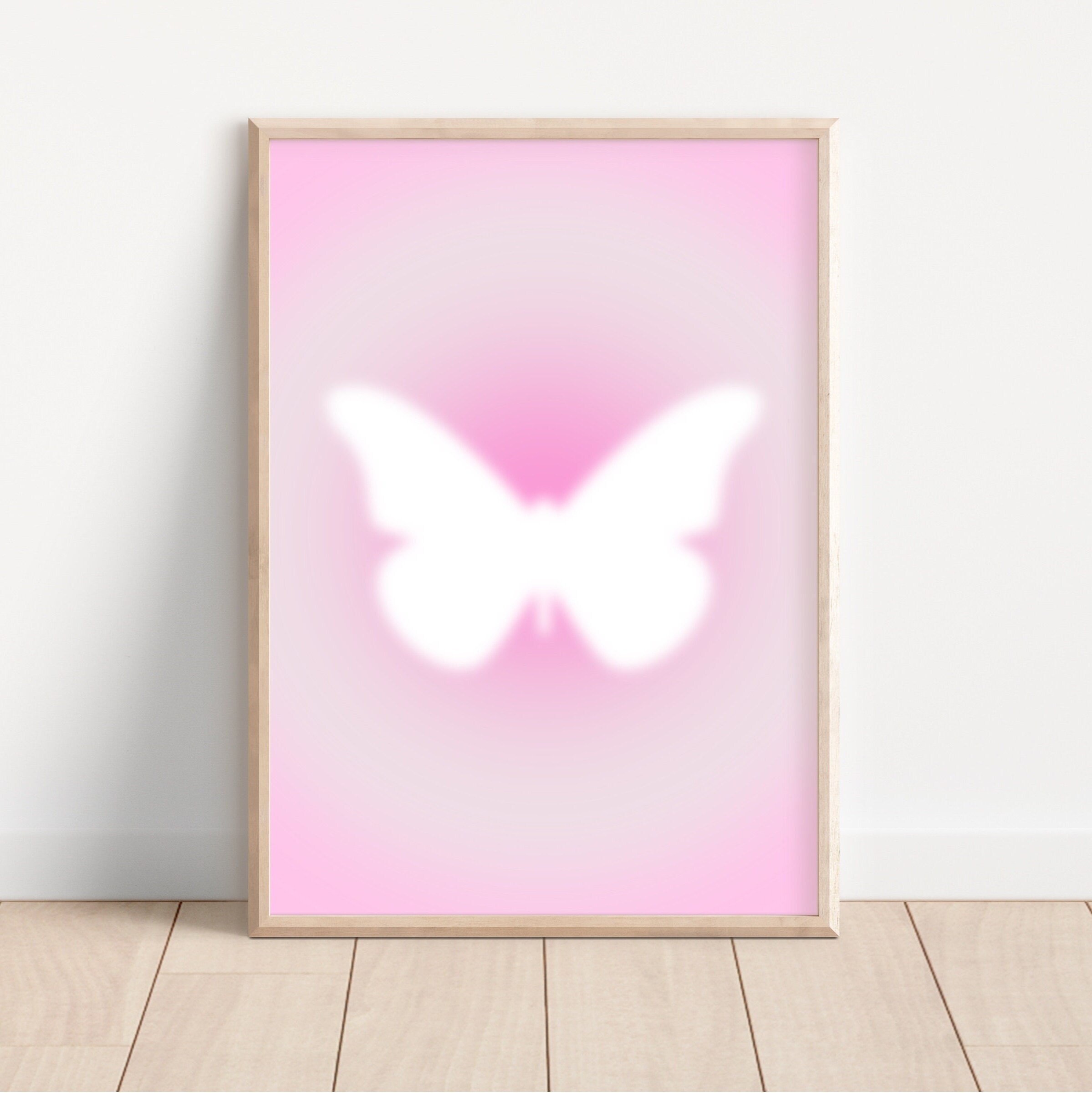Pink Aura Poster Set, Set of 3 Affirmation Poster, Trust Graident ...