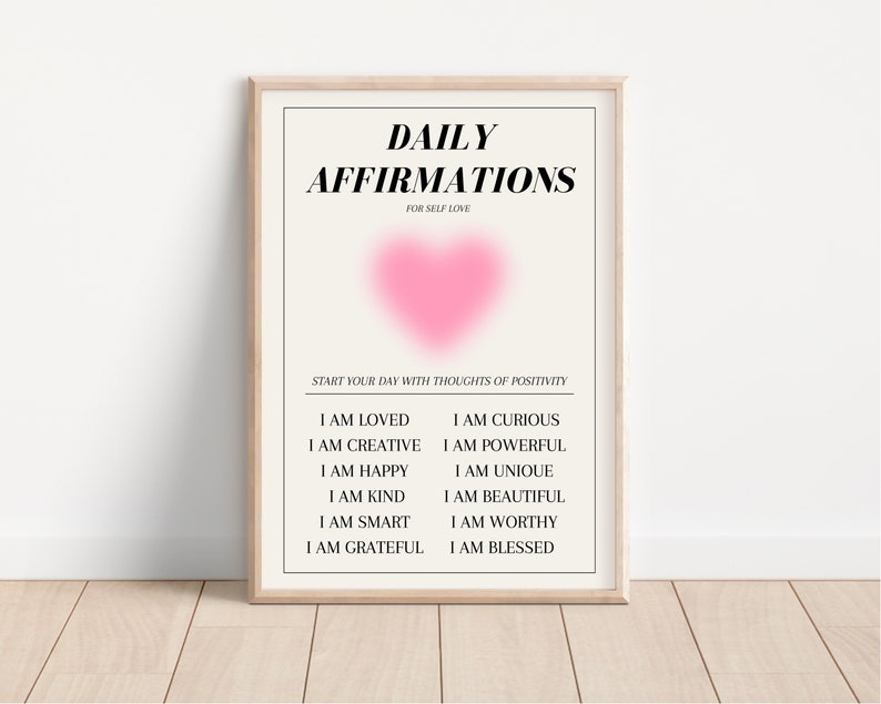 Buy Pink Aura Poster Set Set of 3 Affirmation Poster Trust Online in ...
