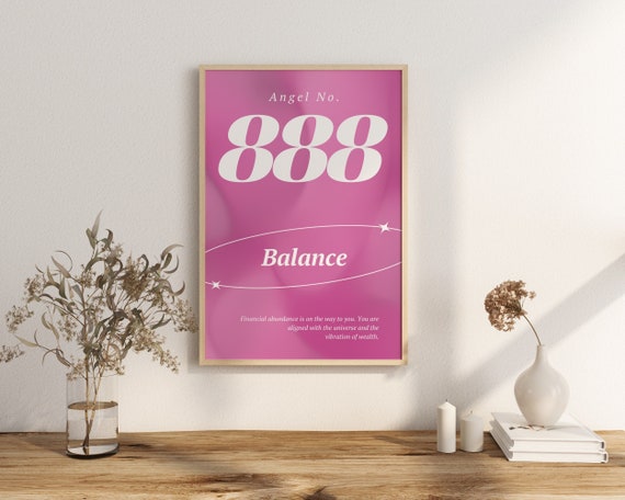 Aura Angel Number Poster 888 Instant Printable Download Angel - Etsy