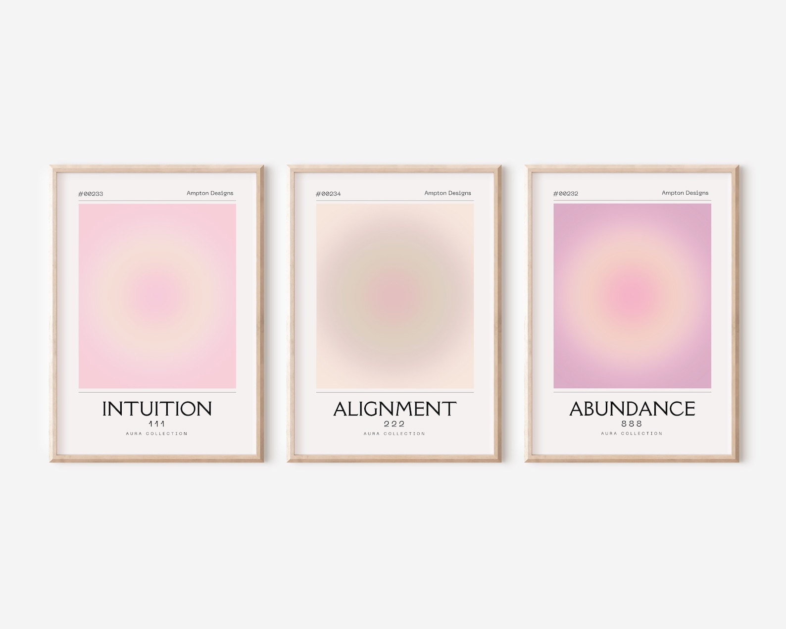 Positive Aura Posters Set of 3 Spiritual Poster Grainy - Etsy Australia