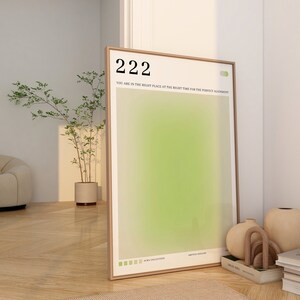 Angel Number Poster, 222 Poster, Aura Poster, Angel Number Poster ...