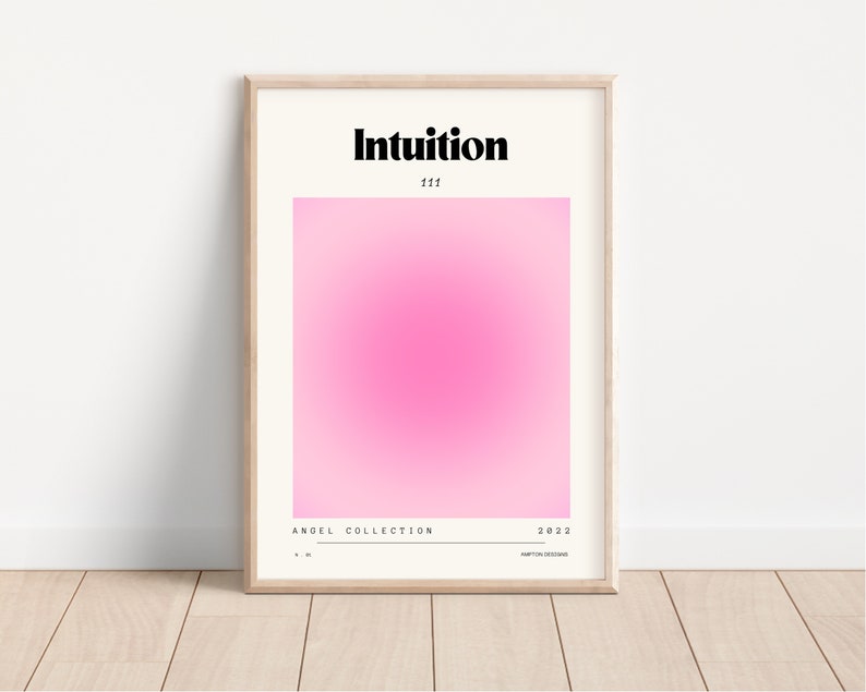 Pink Aura Poster Set Set of 3 Affirmation Poster Trust - Etsy