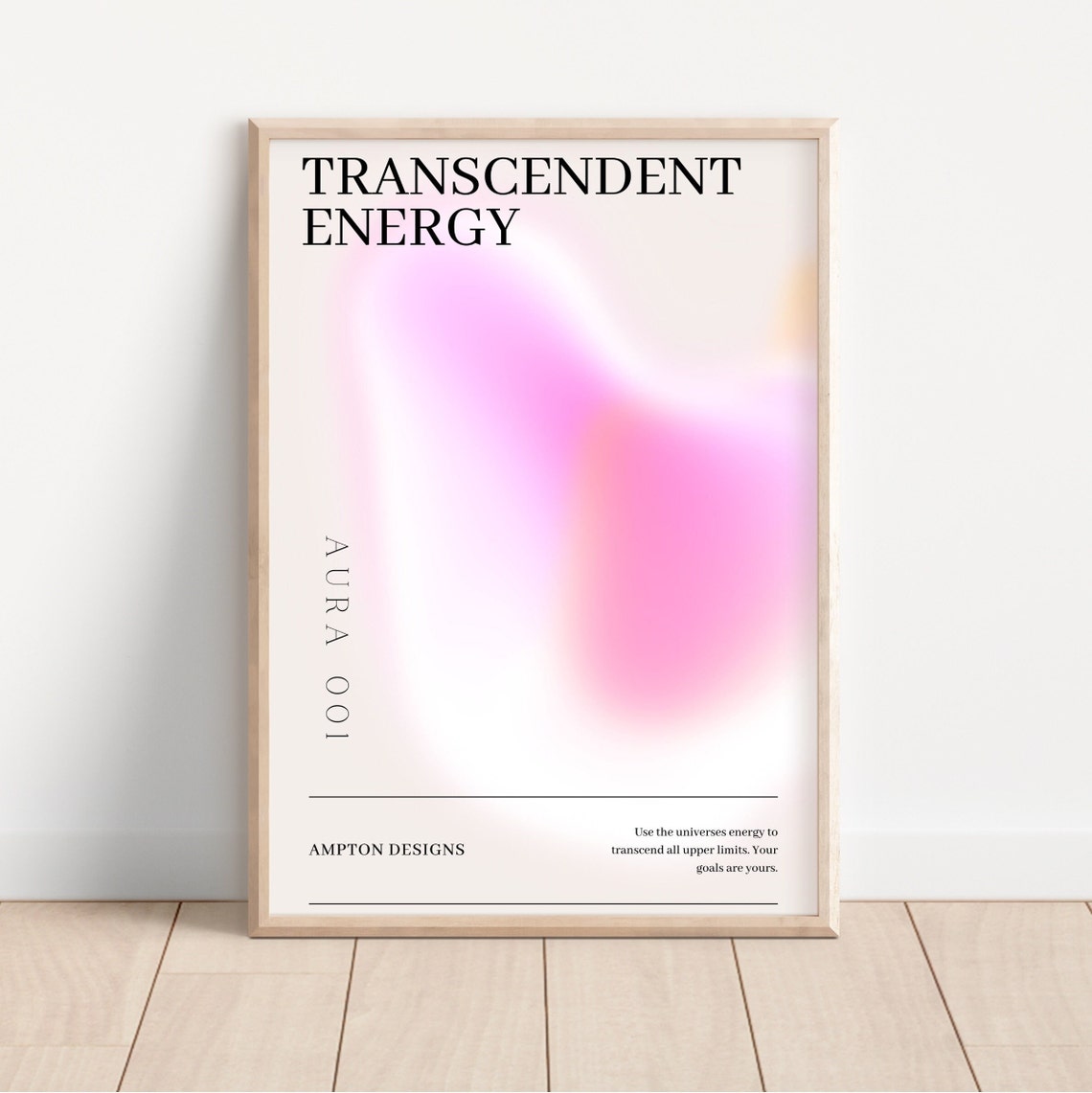 Positive Aura Posters Set of 3, Spiritual Poster, Grainy Gradient ...