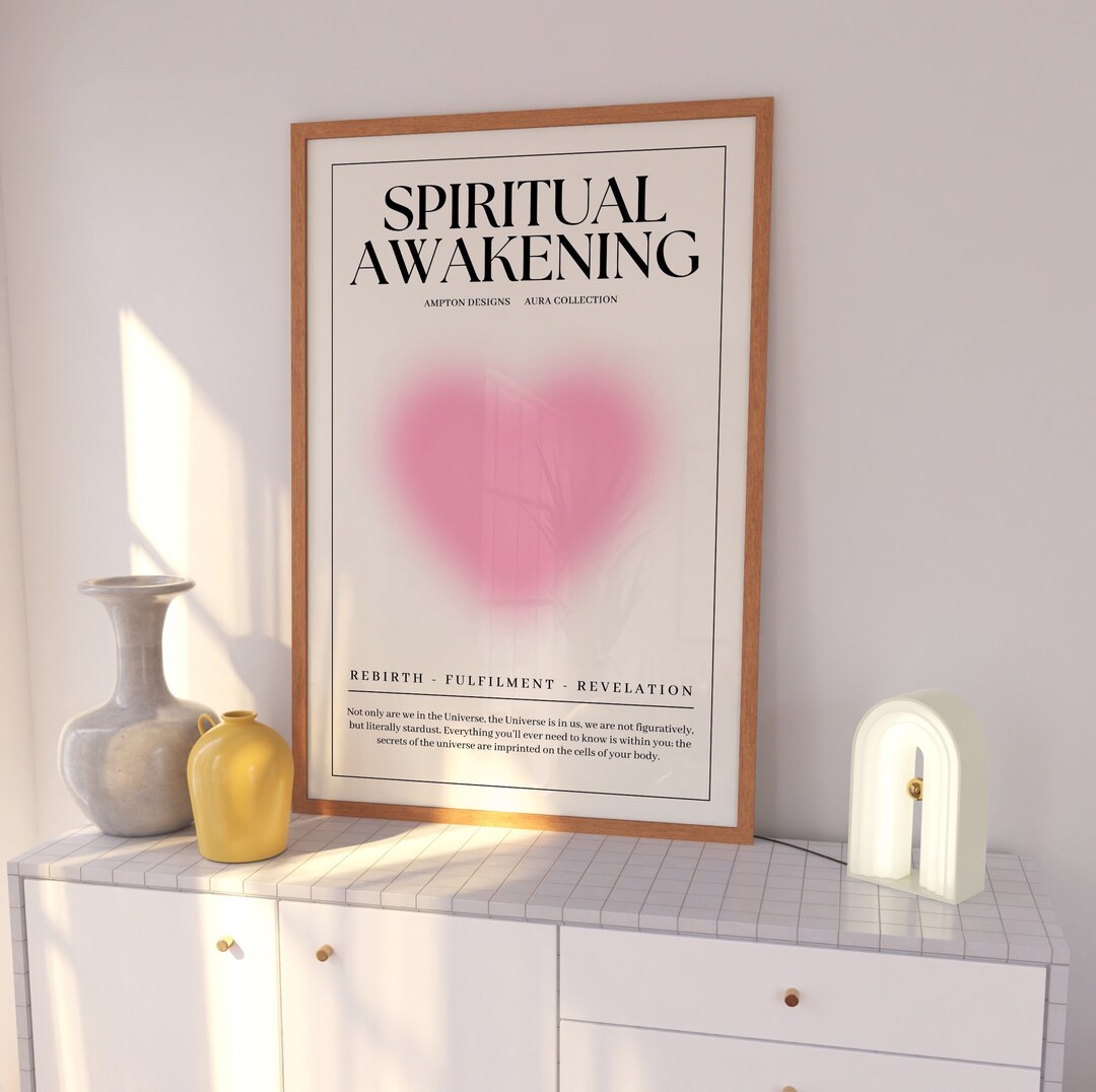 Spiritual Poster, Pastel Pink Poster, Gradient Poster, Affirmation ...