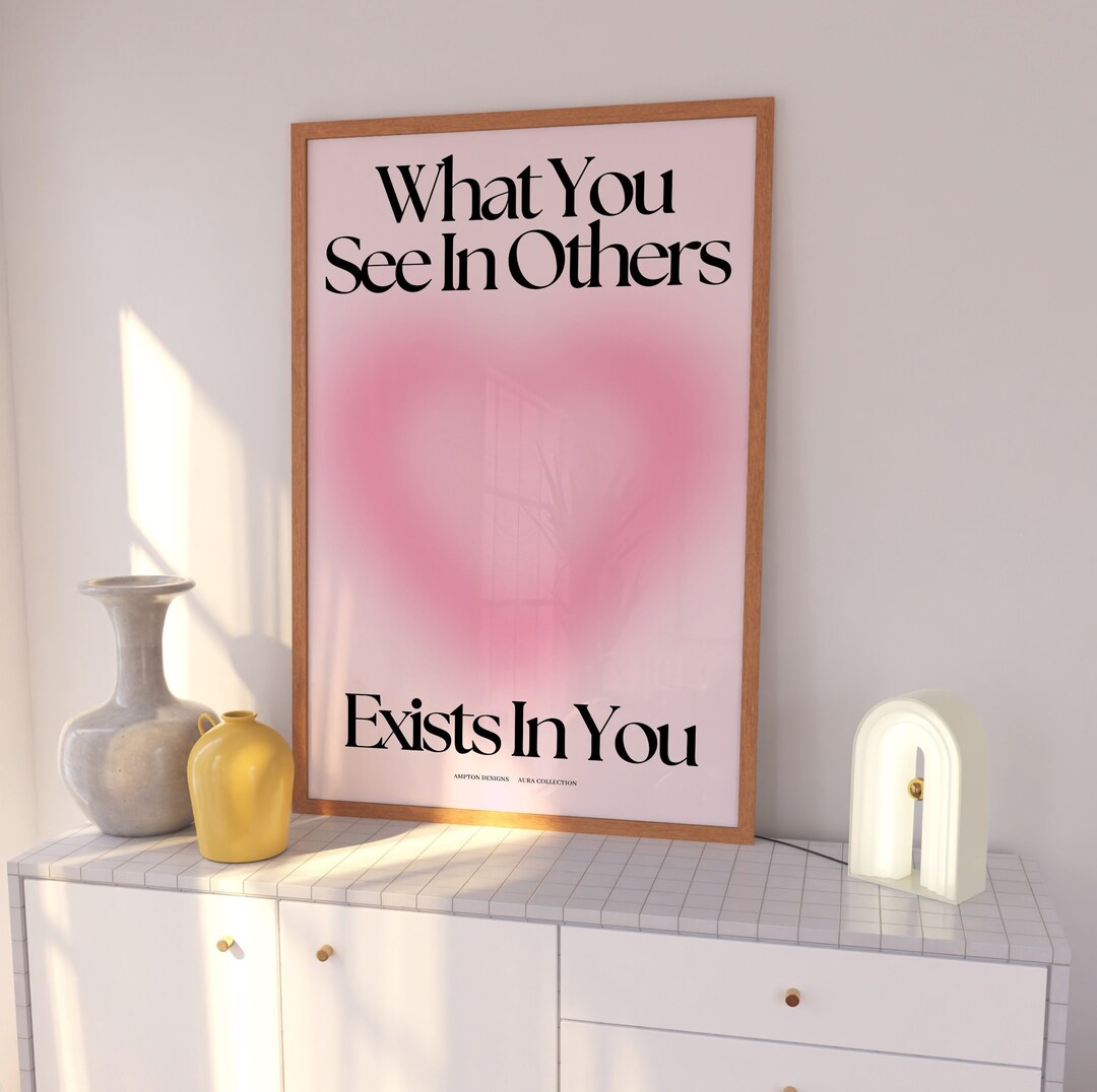 Spiritual Poster, Pastel Pink Poster, Gradient Poster, Affirmation ...