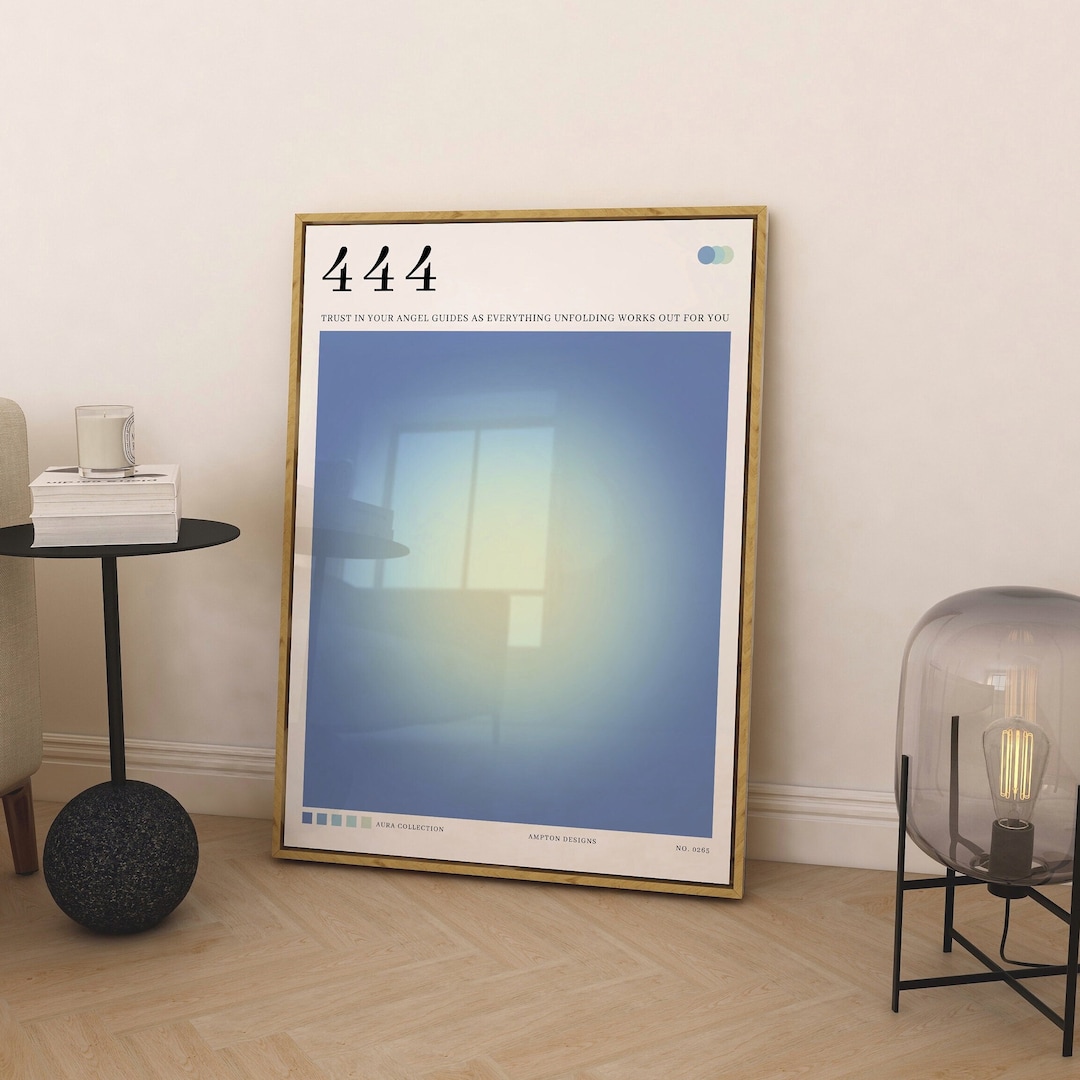 Engel-Zahlen-Poster, 444 Poster, Aura Poster, Engel-Zahlenposter, Engel ...