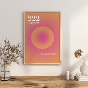 Angel Number Poster 222 Instant Download Poster, Aura Energy Poster ...