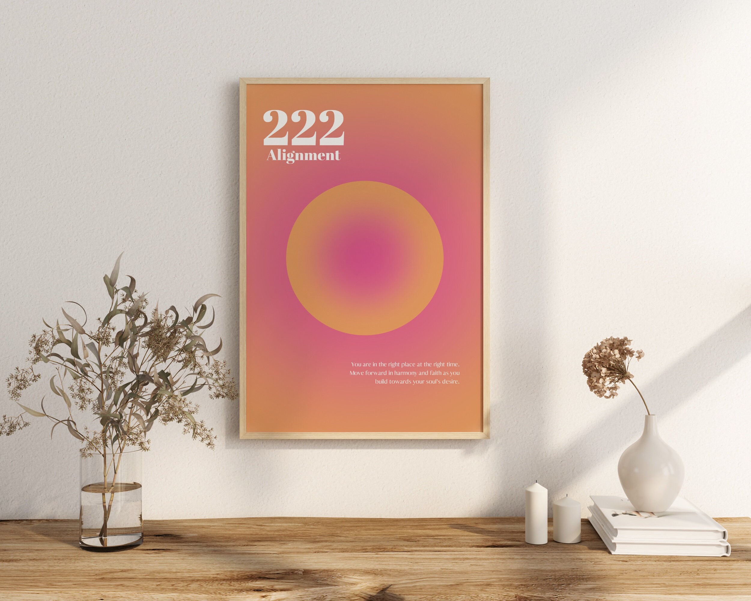 Angel Number Poster 222 Instant Download Poster Aura Energy - Etsy