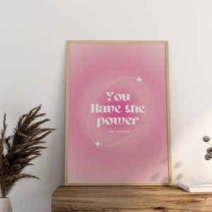 You Have the Power Poster Printable - Affirmation Wall Art, Law of ...