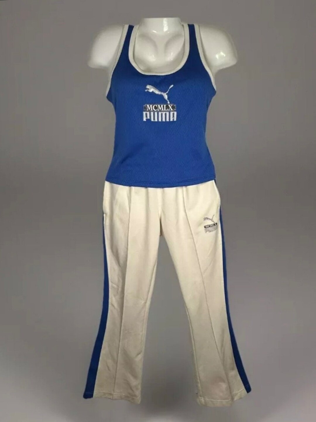 Vintage PUMA Tracksuit Set: Flare Leg Pants & Racerback Tank (S/XS) - Etsy