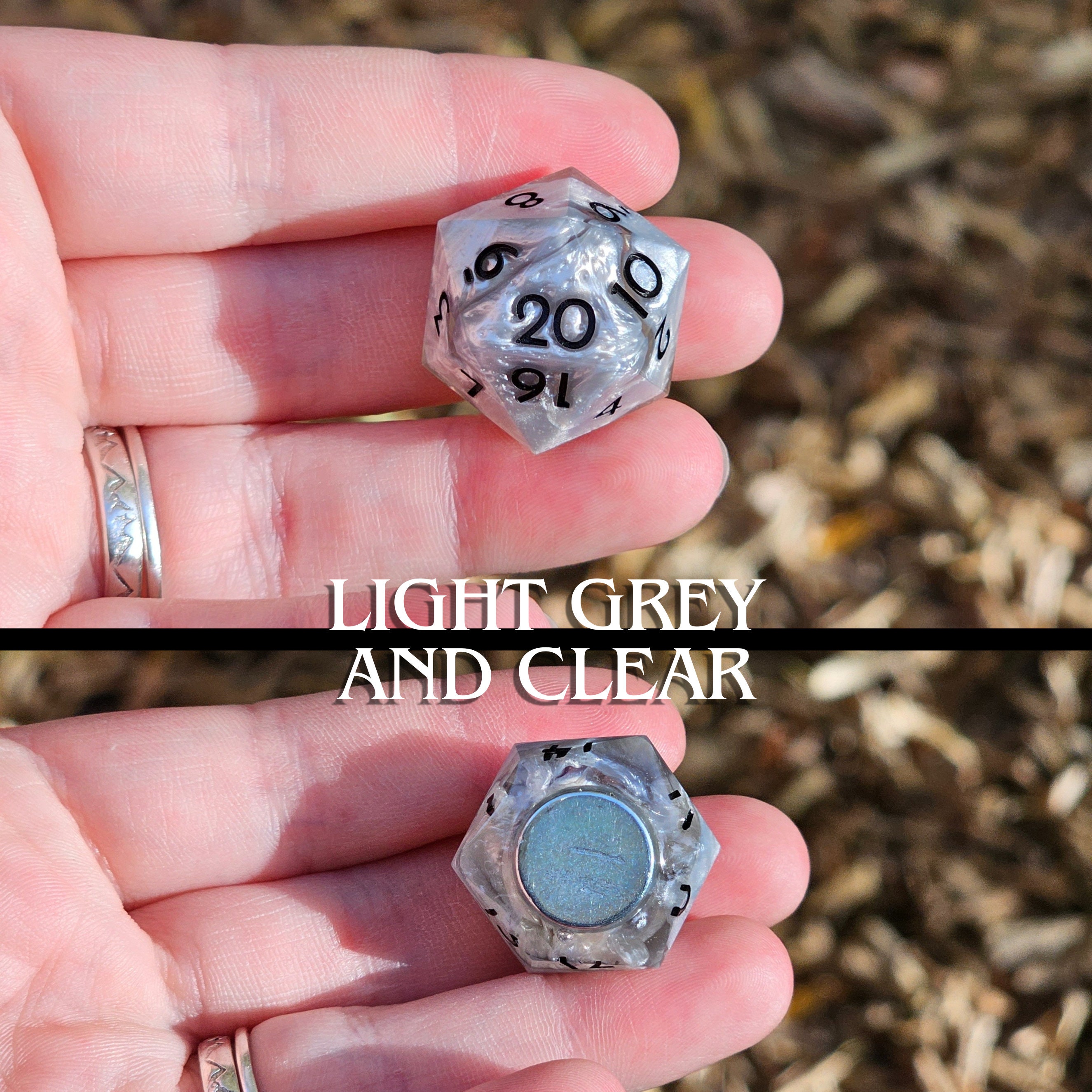 D20 Magnet Black Thru White - Etsy