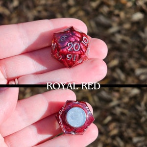 D20 Magnet - Red Thru Blue - Etsy