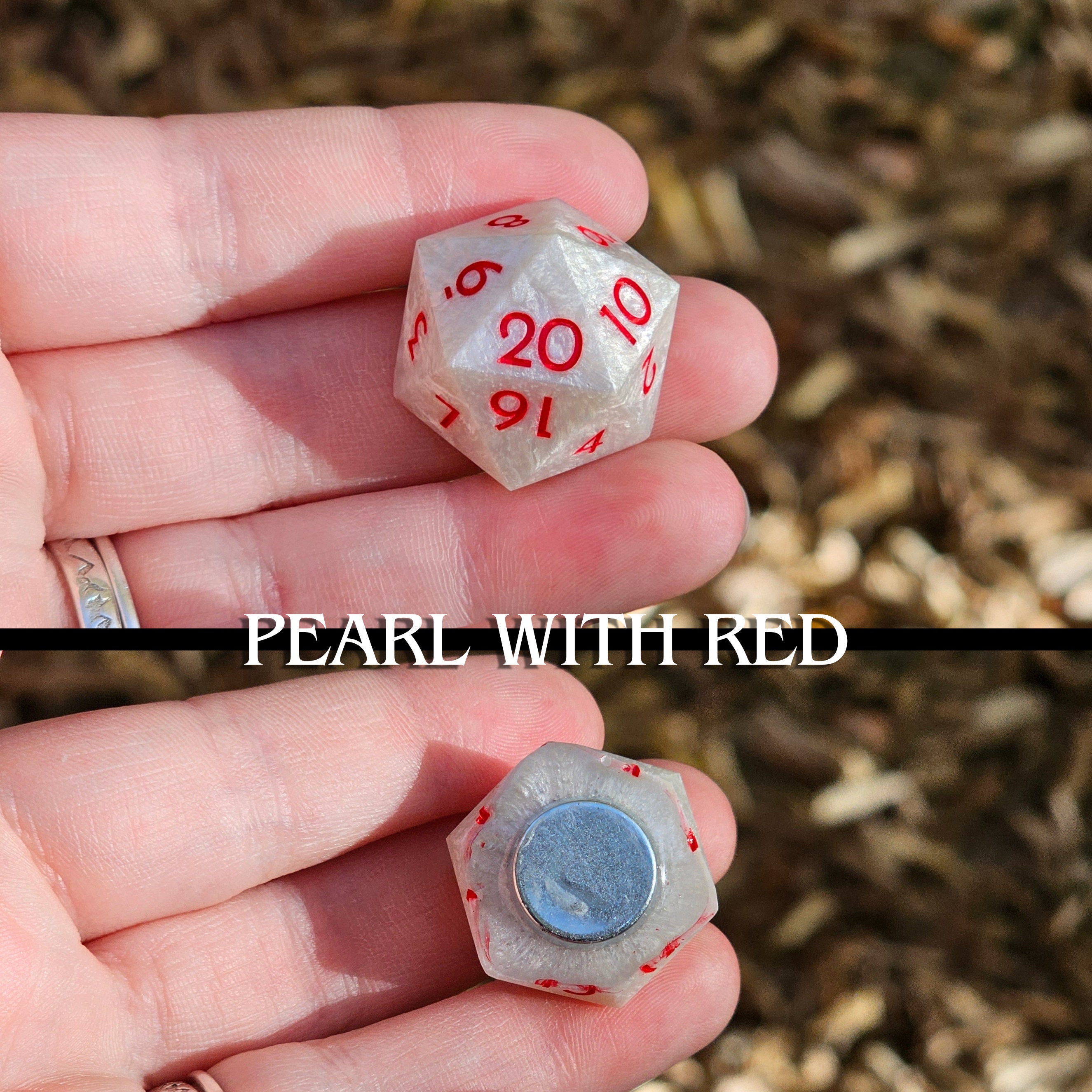 D20 Magnet Black Thru White - Etsy