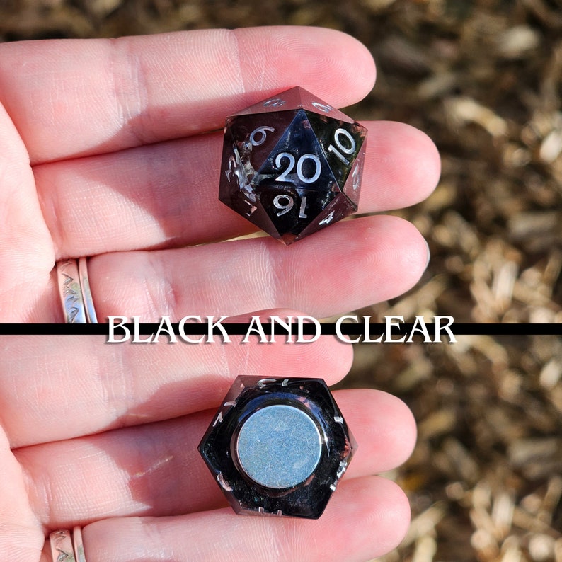 D20 Magnet - Black Thru White - Etsy