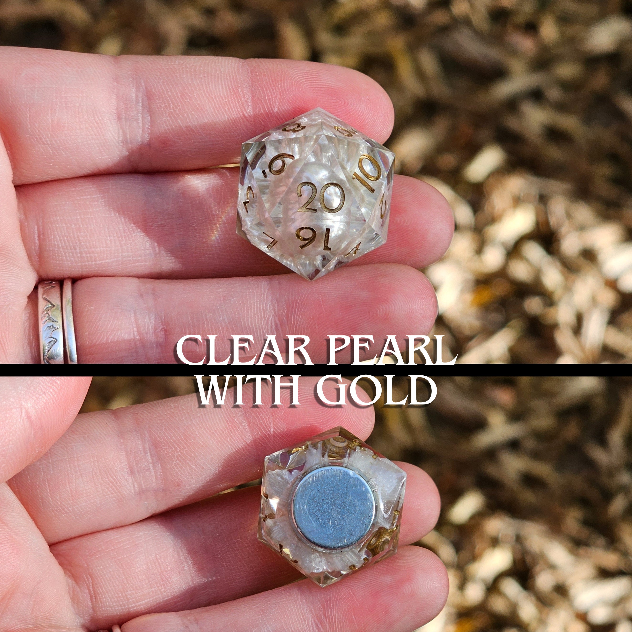 D20 Magnet Black Thru White - Etsy