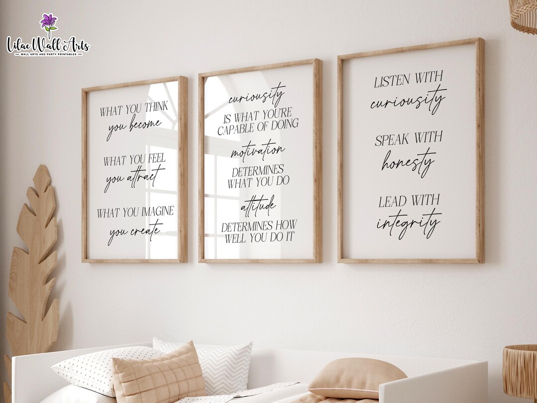 Set of 3 Motivational Posters, Cubicle Desk Décor, Workplace Posters ...