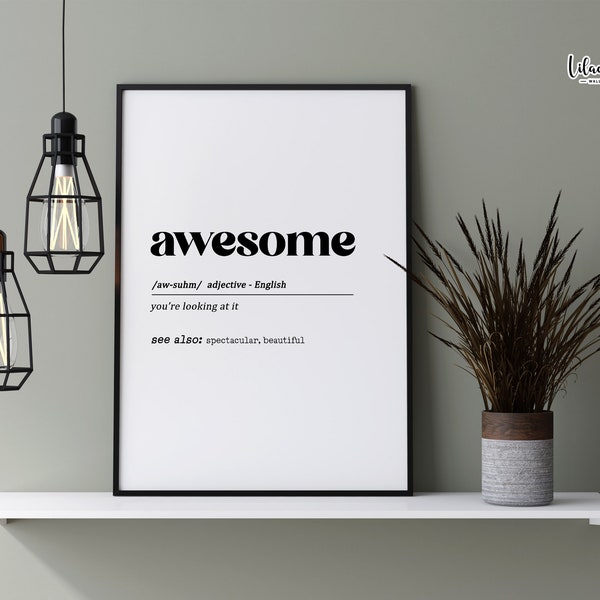 Definition Print - Etsy