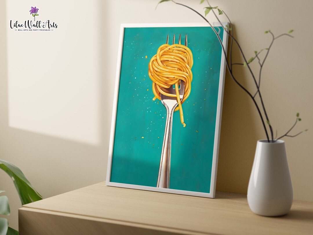 Eat Pasta Wall Art, Pasta Printable, Pasta La Vista, Pasta Kitchen Art ...