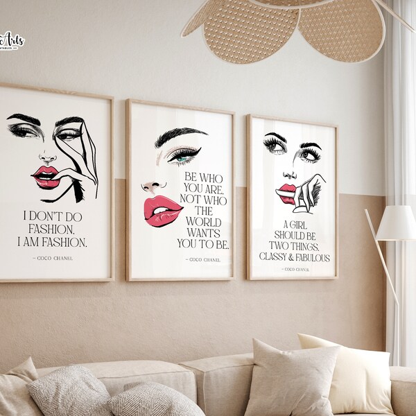 Coco Chanel Wall Art - Etsy