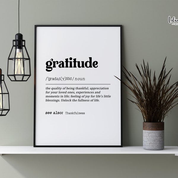 Gratitude Print - Etsy