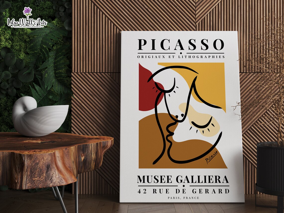 Picasso the Kiss Picasso Art Print Pablo Picasso Art Wall - Etsy