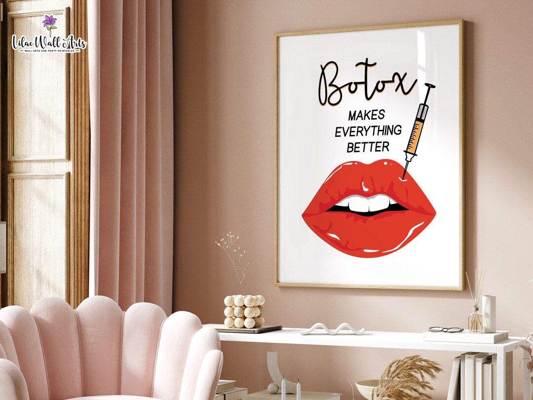 Botox Décor Botox Gifts Botox Art Aesthetic Room Décor - Etsy