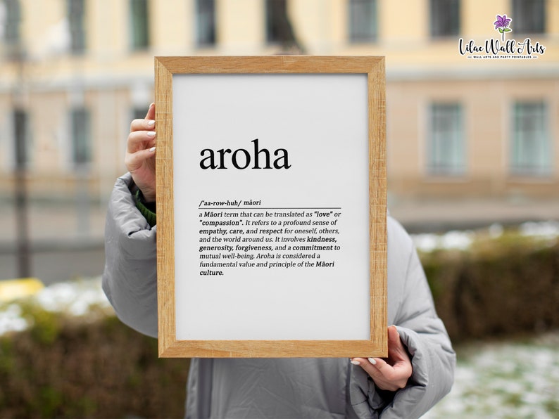 Aroha Maori Art: Auckland New Zealand Print, Maori Gift (digital ...
