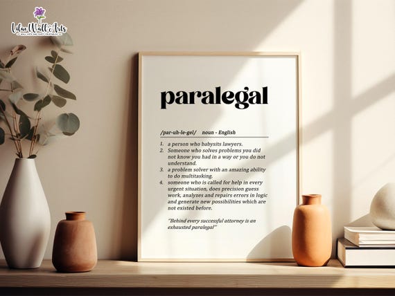 Paralegal Artwork Paralegal Gift Idea Can Explain It But Cant
