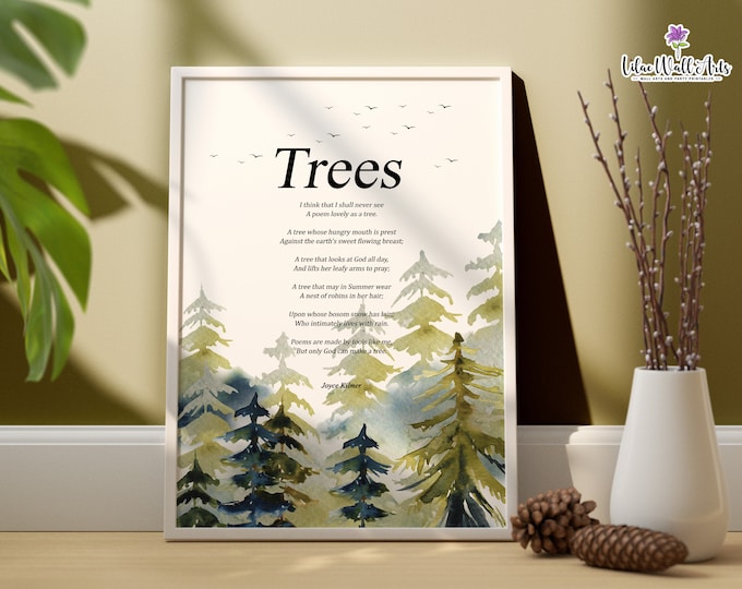 Trees Poem - Etsy