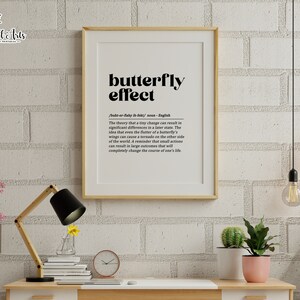 Butterfly Effect Definition Butterfly Effect Poster Minimalist Home ...