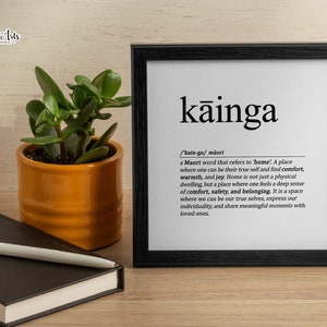 Kainga Maori Art Definition Auckland New Zealand Print Te Reo Maori Art ...