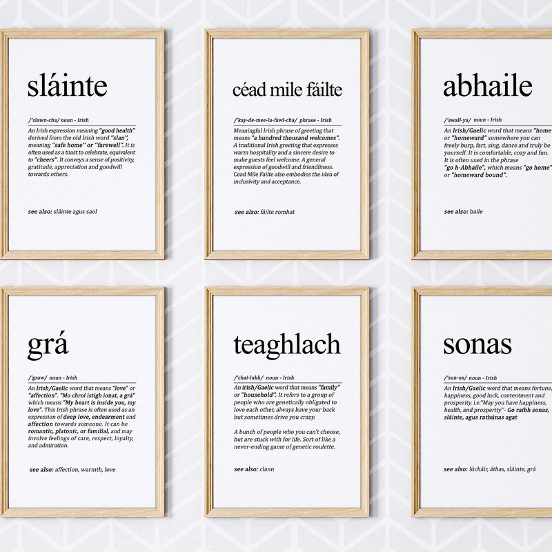 Gaeilge Posters - Etsy Ireland