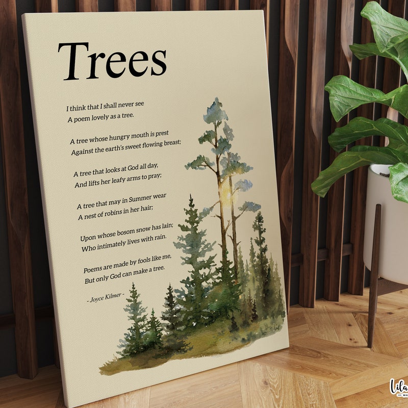 Kilmer Poem Trees - Etsy