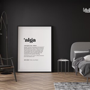 Samoan Aiga Definition Print: Minimalist Family Wall Art (digital ...