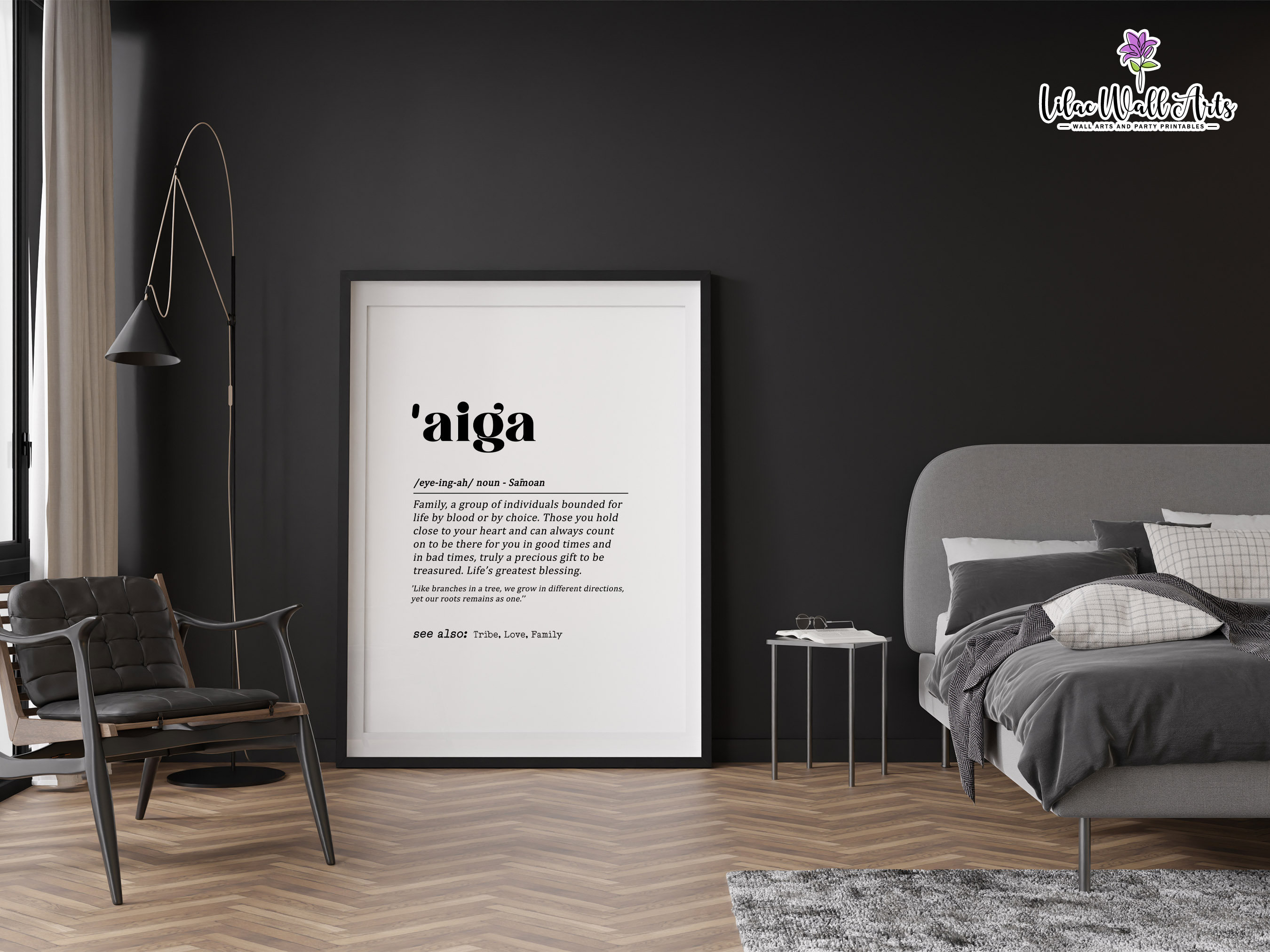 Samoan Aiga Definition Family Wall Art Aiga Definition - Etsy Australia