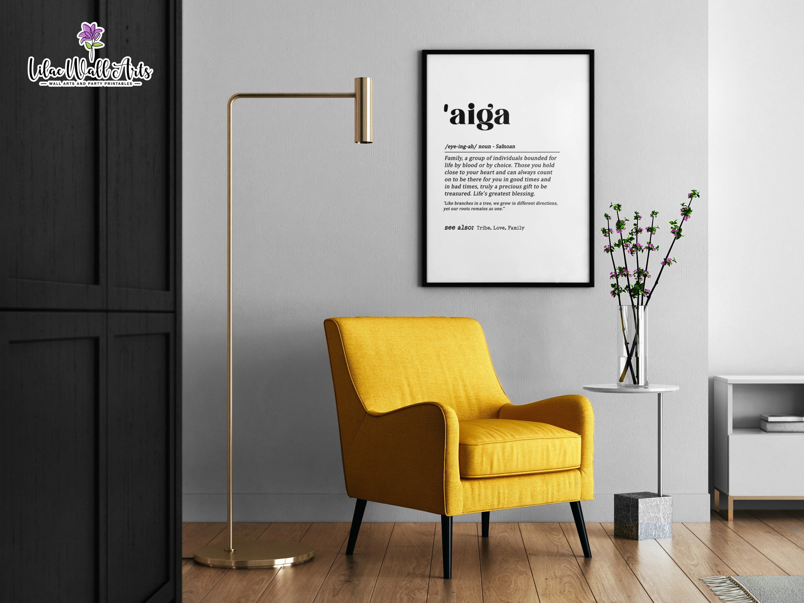 Samoan Aiga Definition Family Wall Art Aiga Definition - Etsy Australia