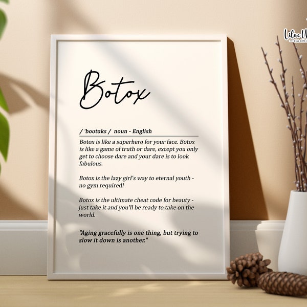 Botox Wall Art - Etsy