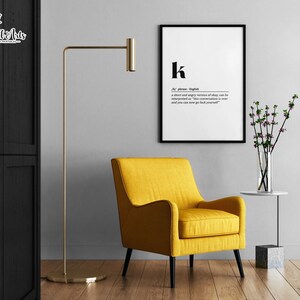 K Definition Printable Definition Print Dictionary Art Minimalist ...