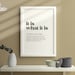 It is What It is Definition Print Printable Wall Art Definition Print ...