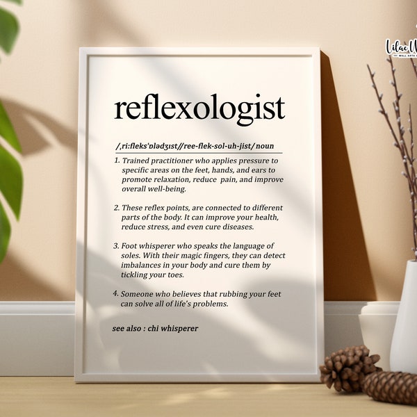 Reflexology Poster - Etsy
