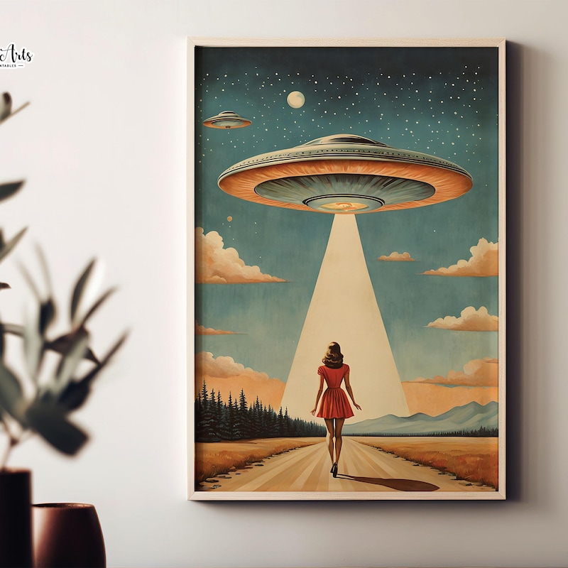 Alien Abduction Art - Etsy UK