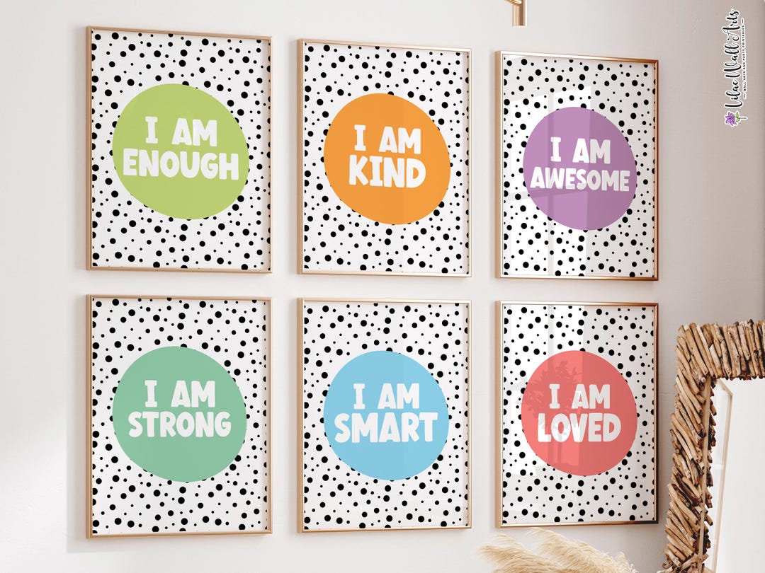 Colorful Classroom Posters: Positive Nursery, Child Affirmations Wall ...