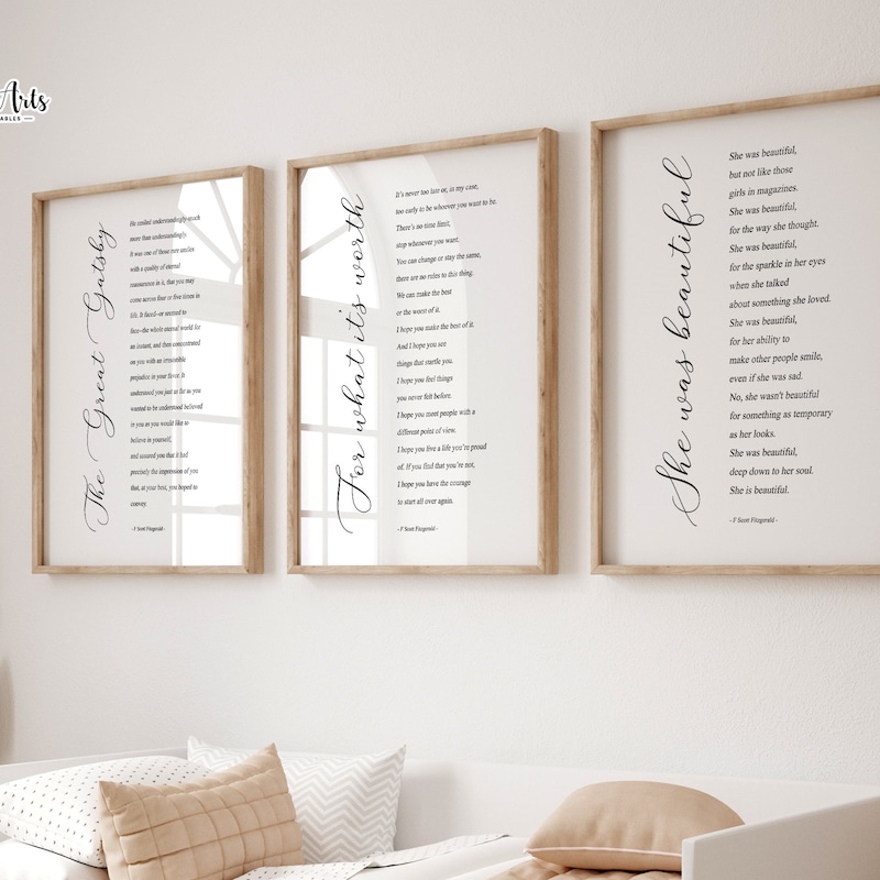 Literary Wall Art - Etsy