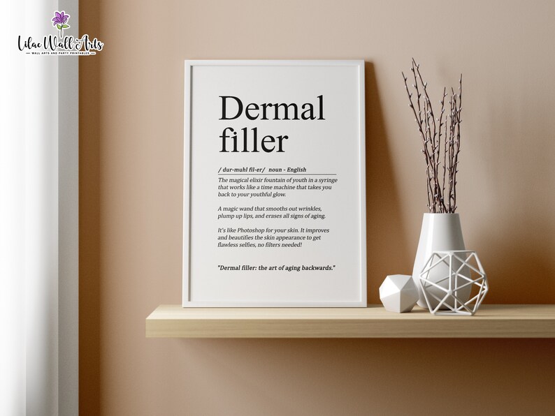 Dermal Fillers Print | Aesthetic Clinic Decor | Botox and Filler ...
