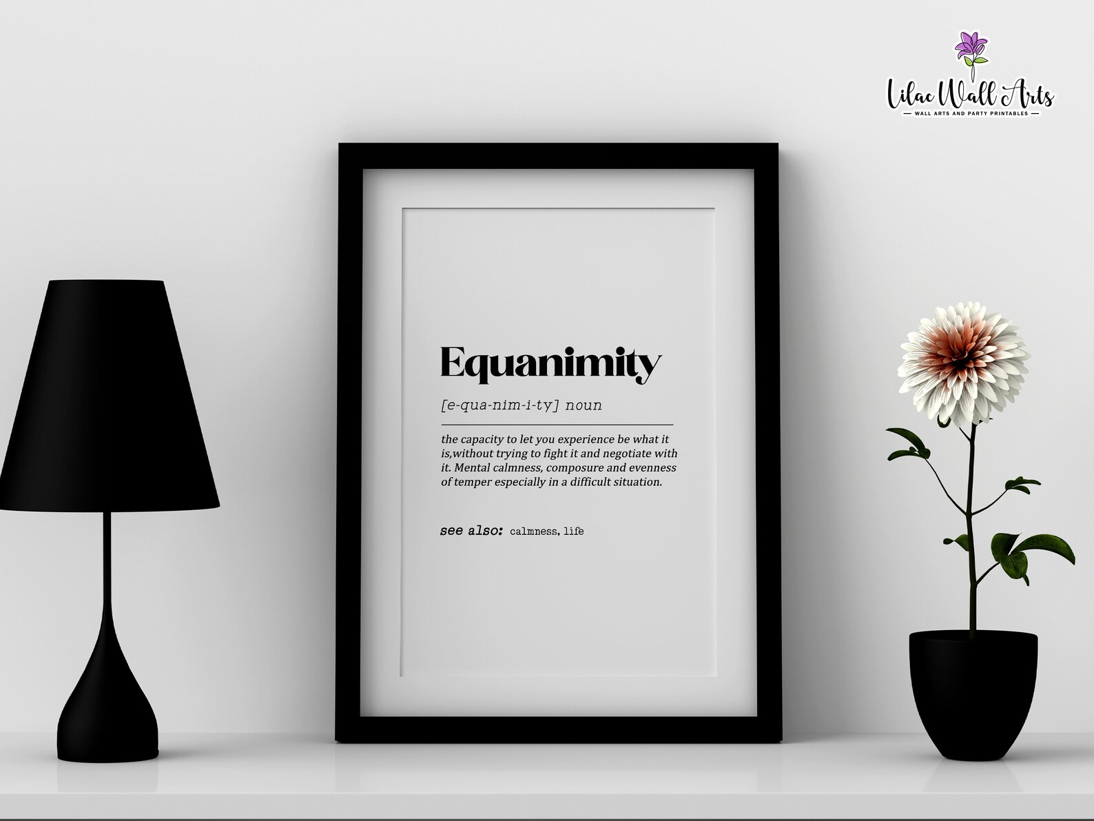 Equanimity Definition Print: Dictionary Wall Art (digital Download) - Etsy