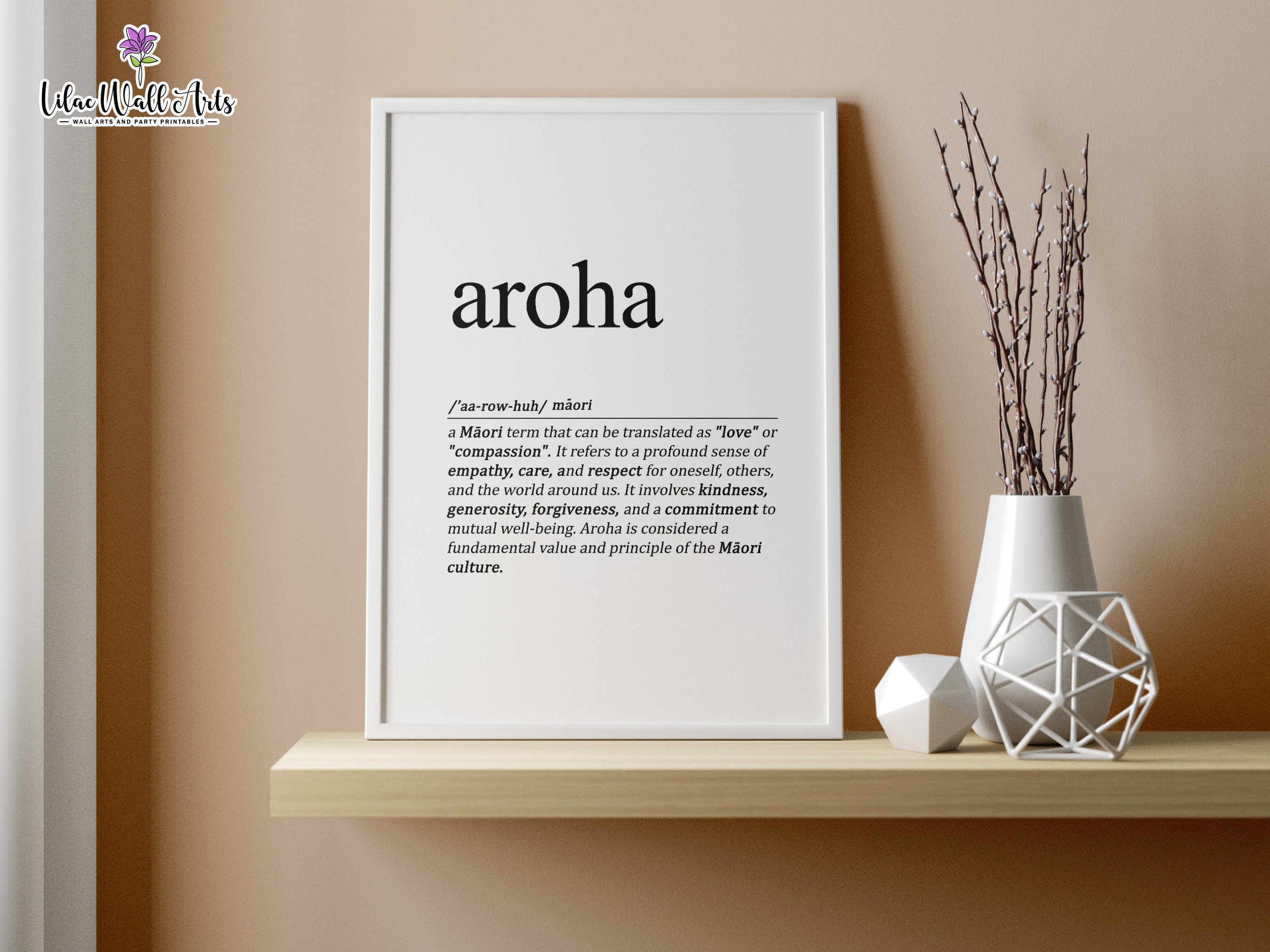 Aroha Maori Art Definition Auckland New Zealand Print Te - Etsy